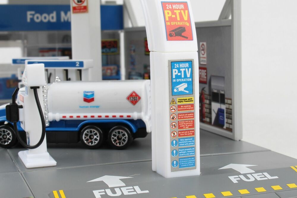Chevron Gas Station Playset The Granville Island Toy Company